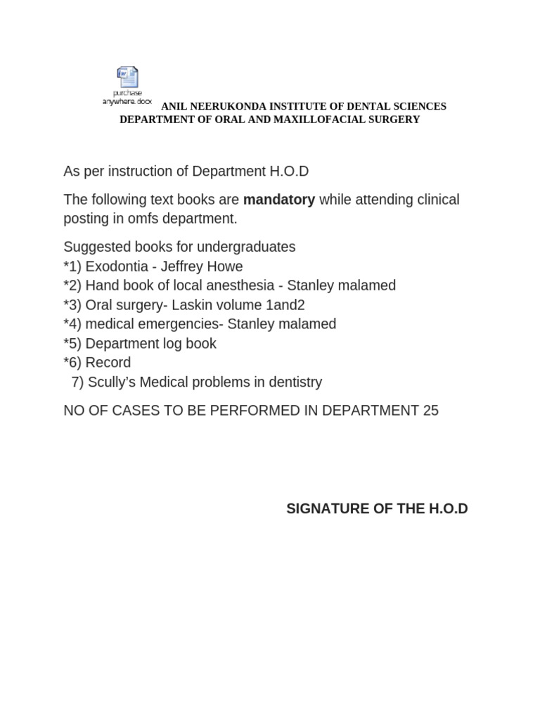 ANIL NEERUKONDA INSTITUTE OF DENTAL SCIENCES Books | PDF