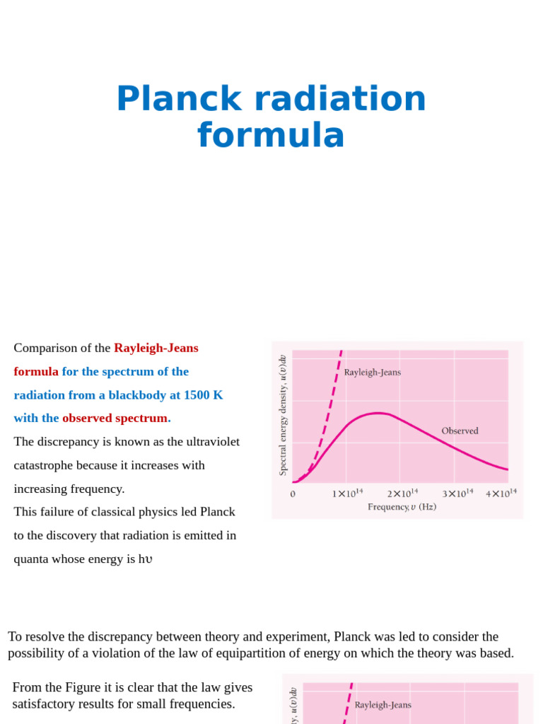 L2 - Planck's Radiation Law | PDF | Electromagnetic Radiation | Temperature