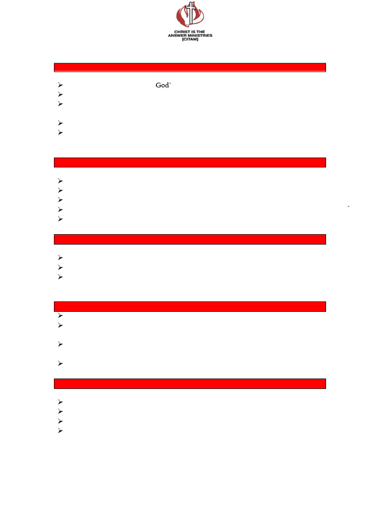 CITAM MONTHLY PRAYER BULLETIN - February 2025 | PDF