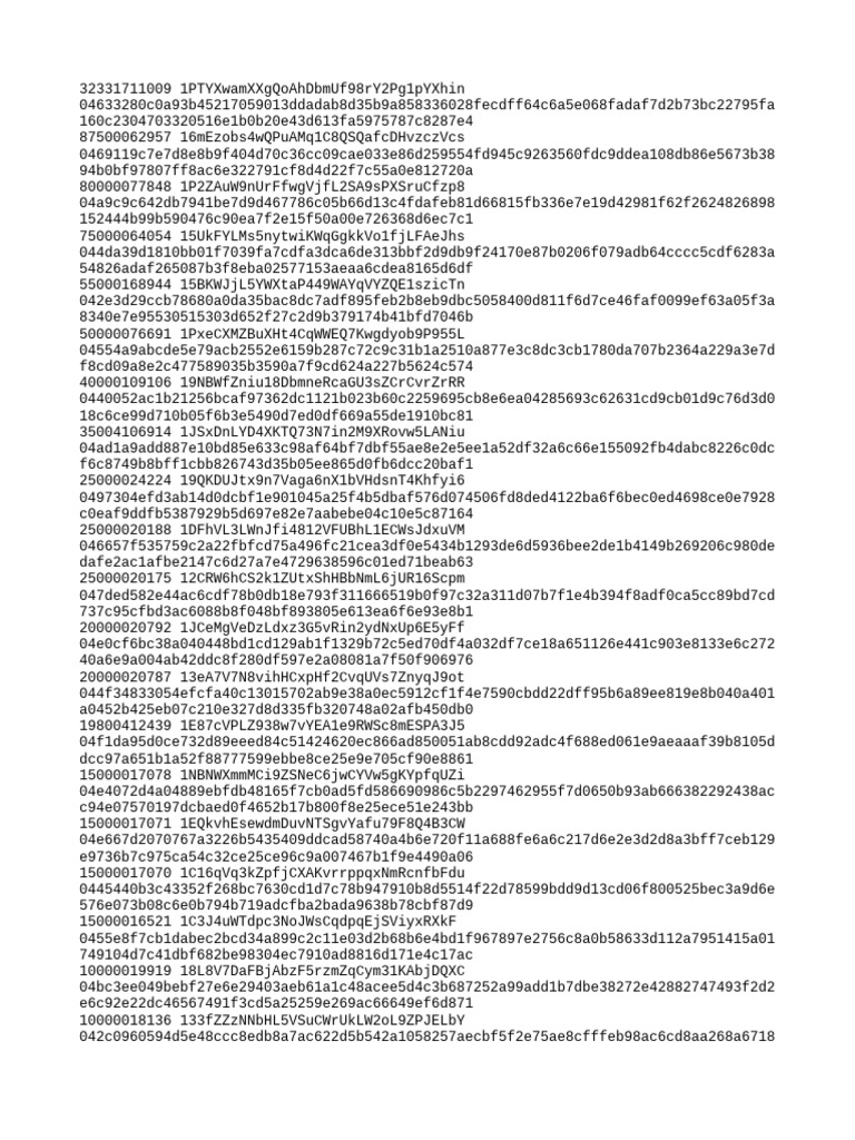 Balance Pubkey Filtered | PDF
