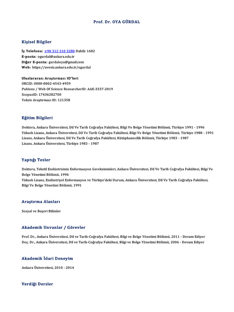 OYA GÜRDAL | PDF