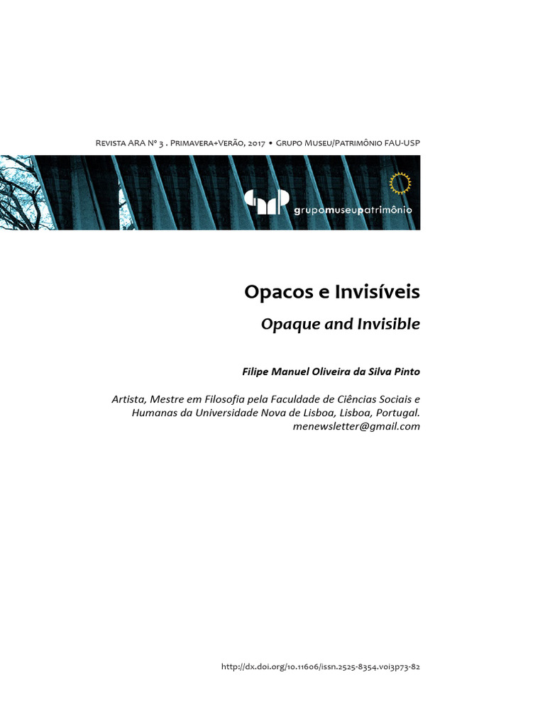 Opacos e Invisíveis | PDF | Espelho | Tempo