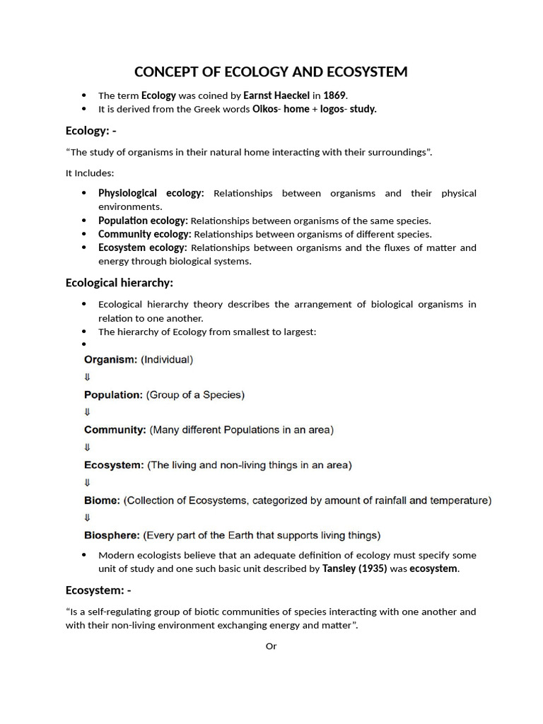 Understanding Ecology and Ecosystems | PDF | Greenhouse Effect ...