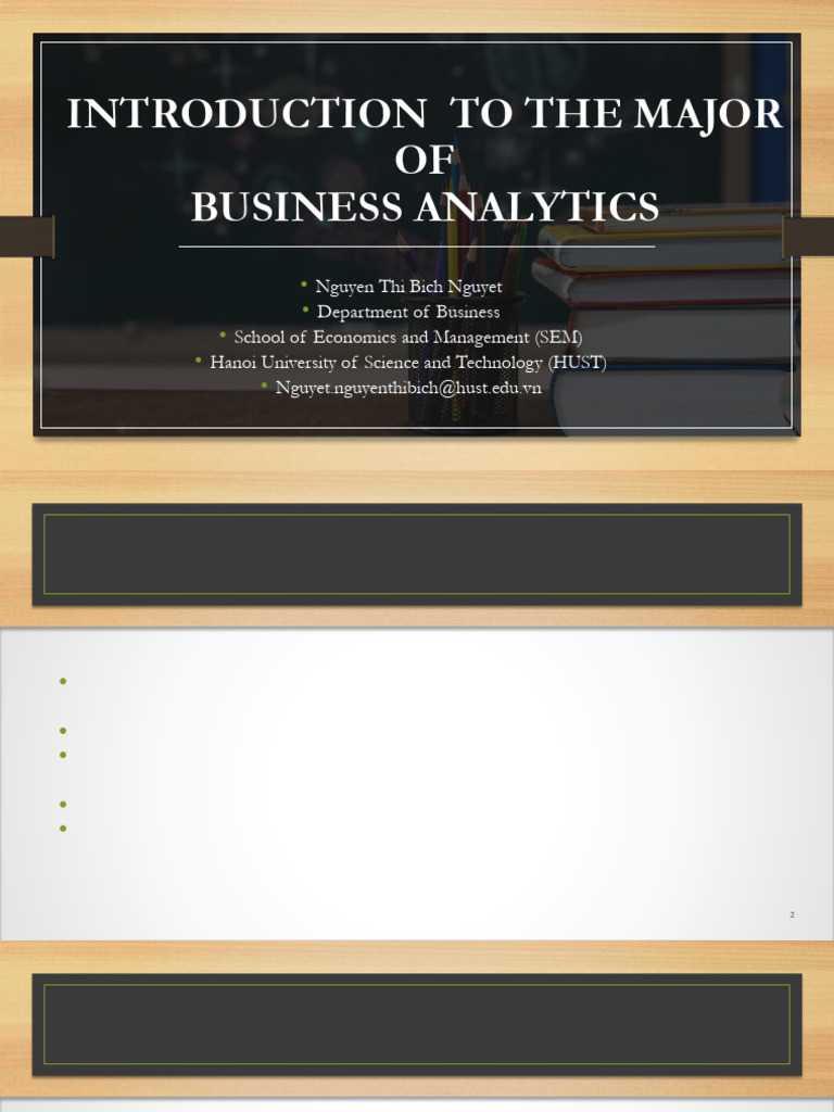 Chapter1.Introduction To BA Major | PDF | Analytics | Organizational Structure