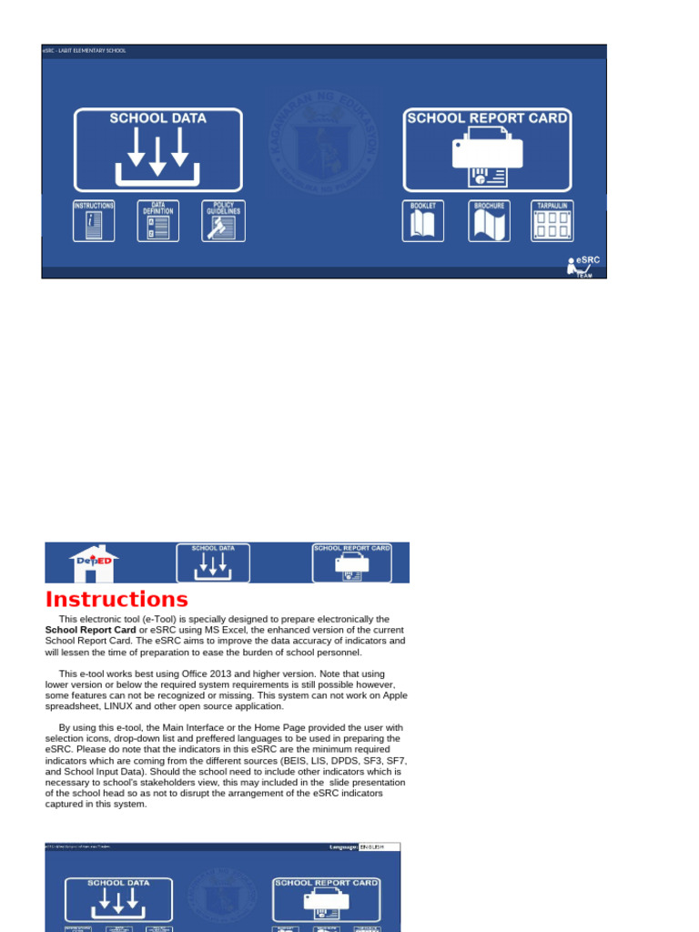 e SRC Template | PDF | Teachers | Schools