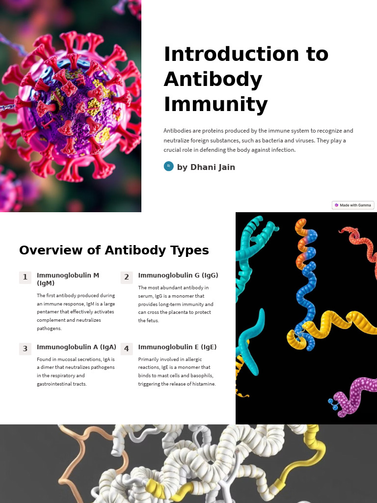 Introduction To Antibody Immunity | PDF | Antibody | Immunoglobulin G