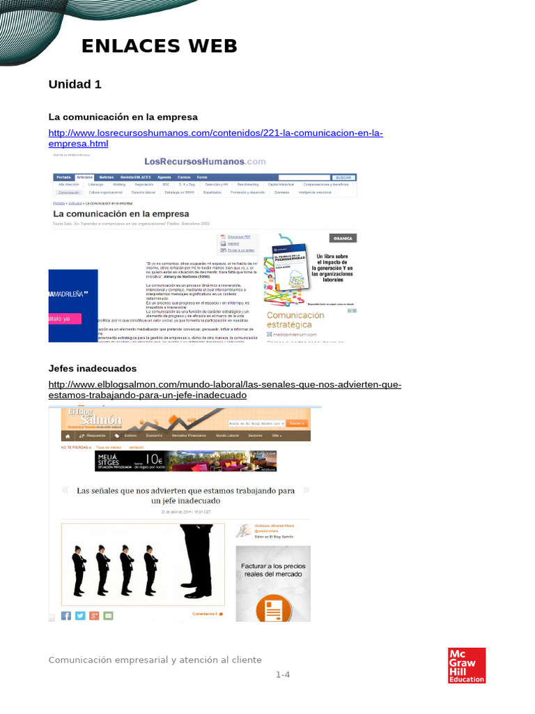 Enlaces Web U01 | PDF