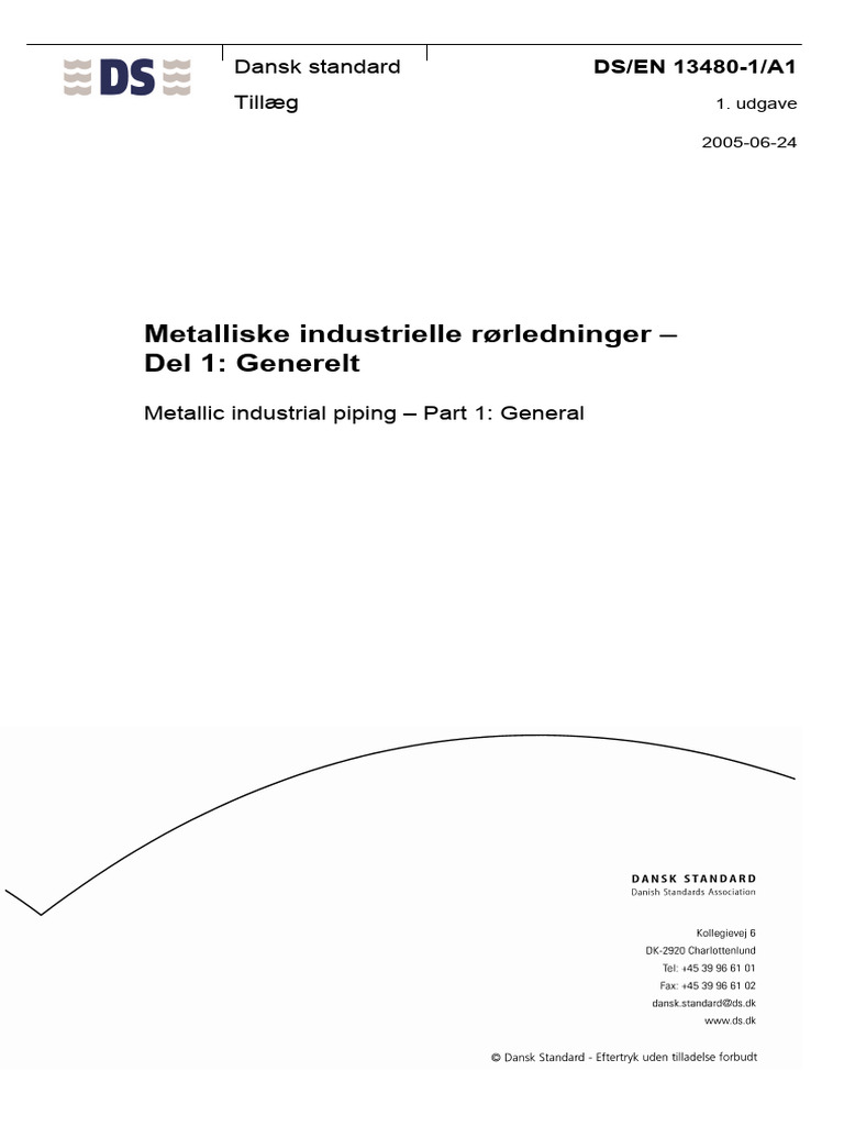 EN 13480-1-A1-2005 | PDF