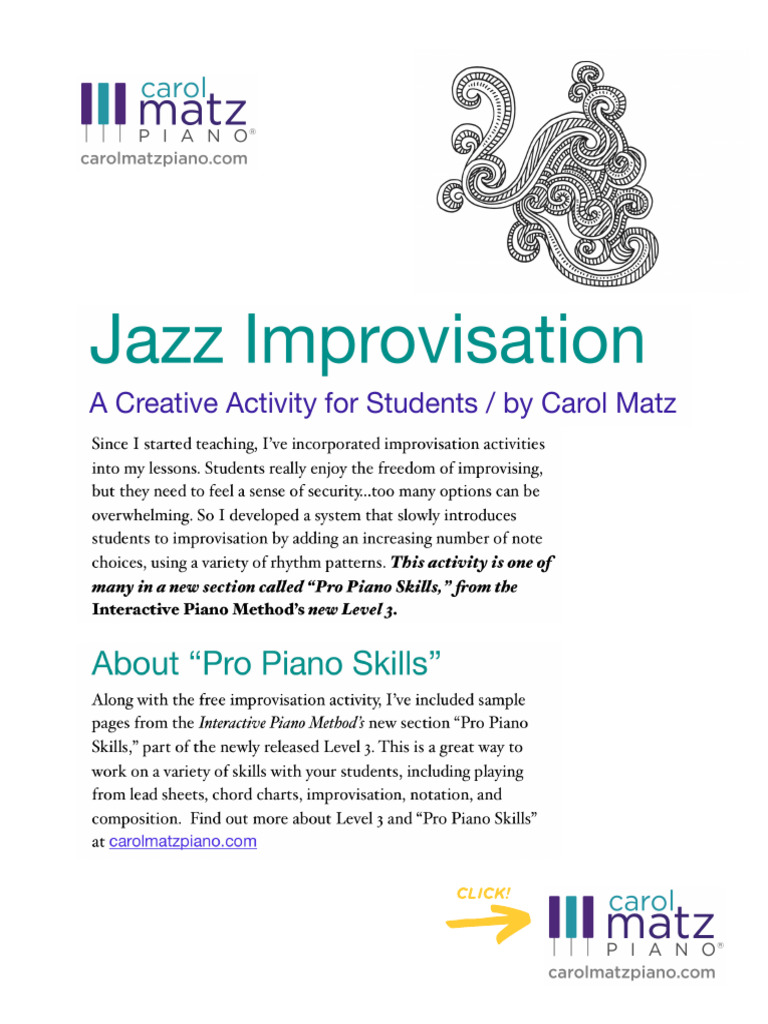 Jazz Improv Activity | PDF