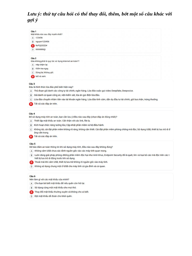 Goi y Dap An Attt 2024 | PDF