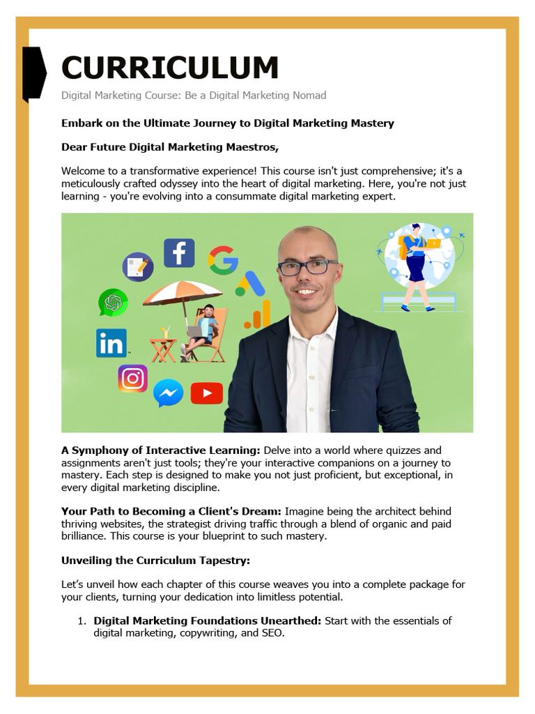 Digital+Marketing+Nomad+ +Updated+Curriculum | PDF | Search Engine Optimization | Digital Marketing