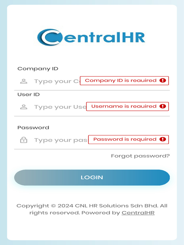 CentralHR - Human Resource Management System | PDF