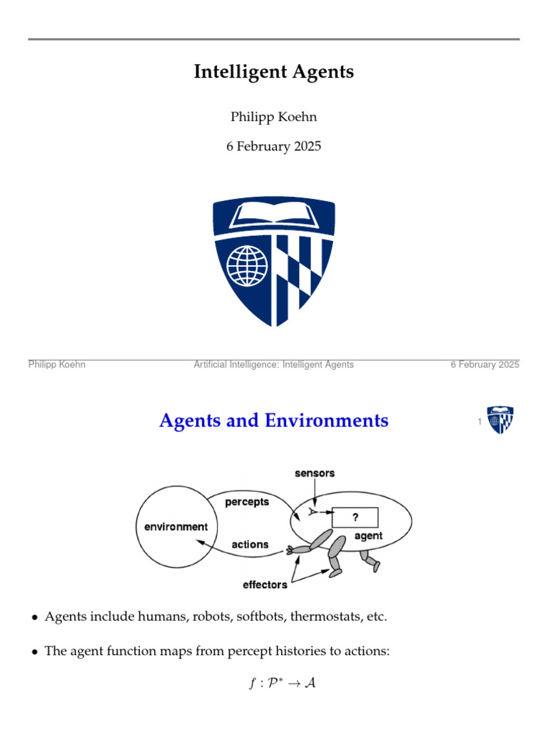 Understanding Intelligent Agents in AI | PDF | Artificial Intelligence ...
