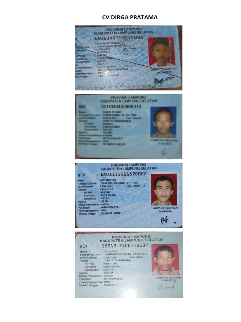 CV Dirga Pratama Tajimalela,Kontrak,Ktp,Bpjs | PDF