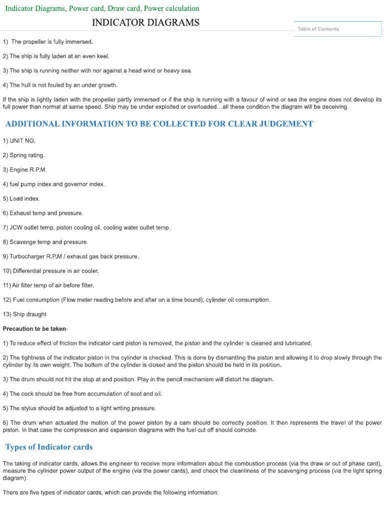 Indicator Diagram | PDF