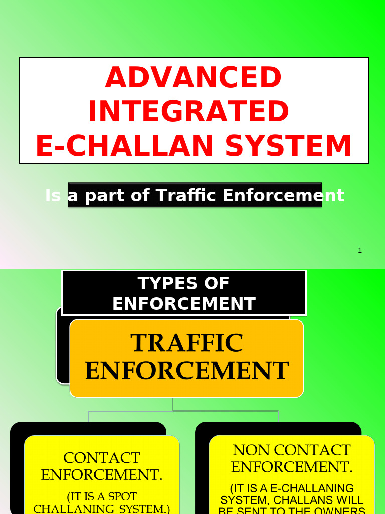 E-Challan System | PDF | Traffic | National Security