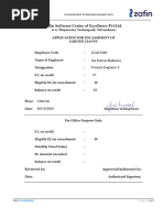 Leave Encashment Application Form | PDF | Career & Growth