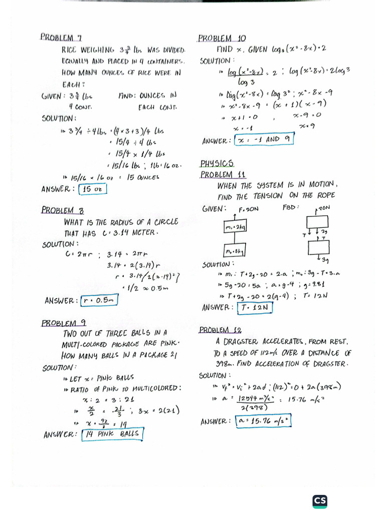 Math and Physics List of Questions - Copy | PDF