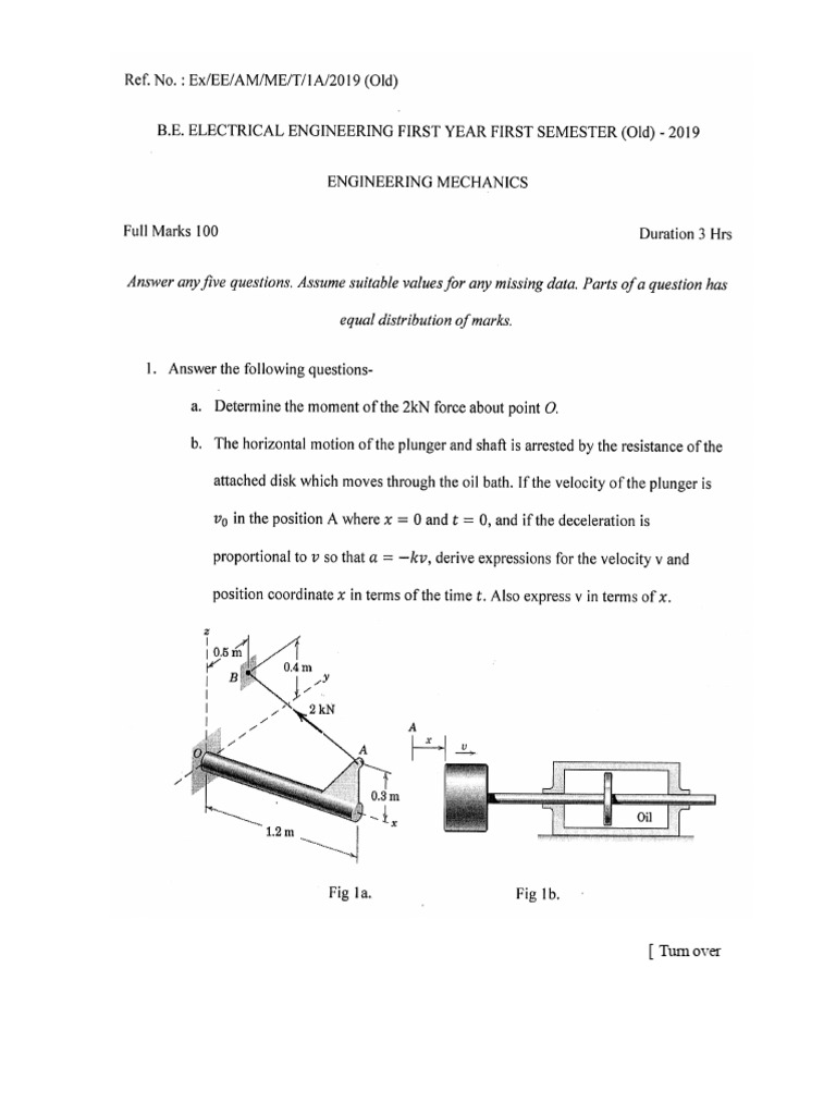 Engineering Mechanics Old Pdf