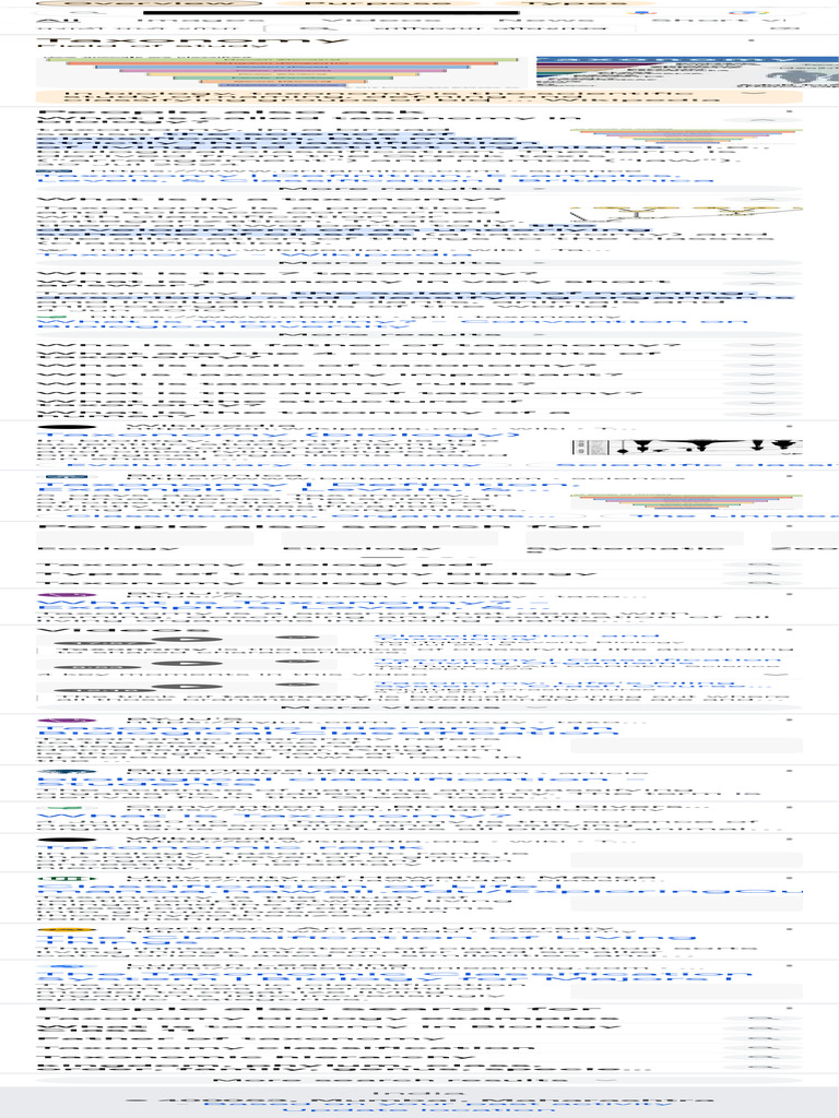 Taxonomy Biology - Google Search | PDF | Taxonomy (Biology) | Hierarchy