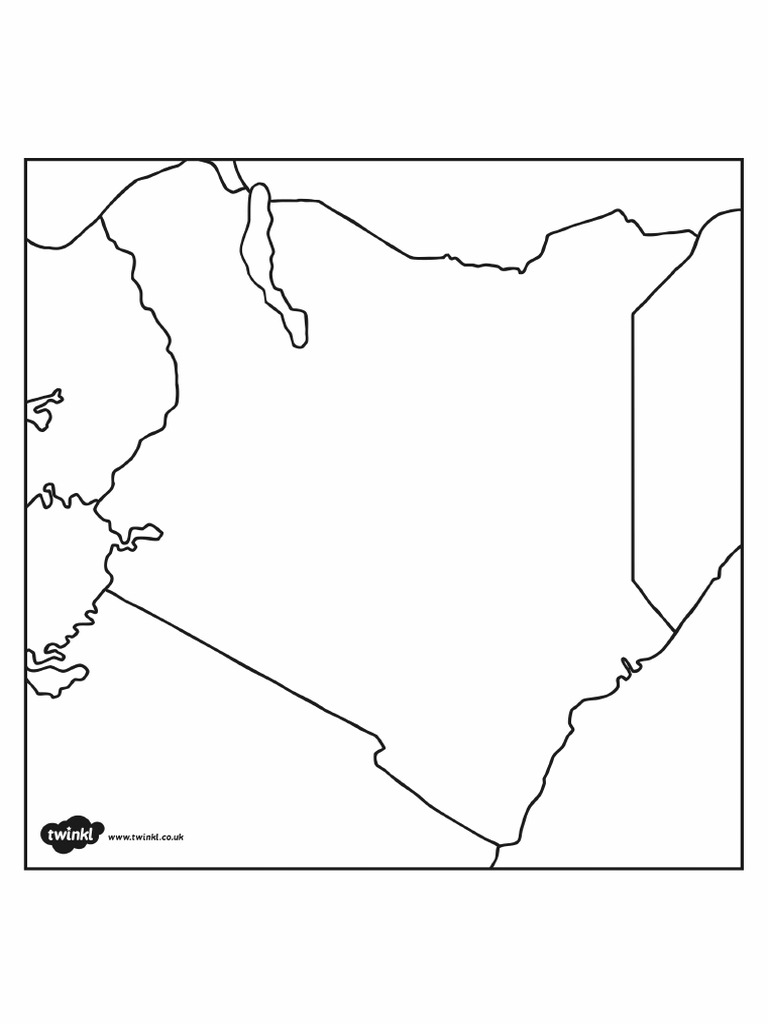 Blank Kenya Map | PDF