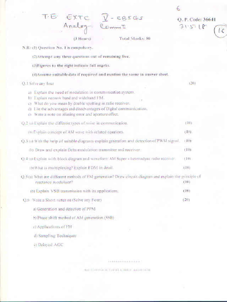 Sem-V Extc CBSGS | PDF