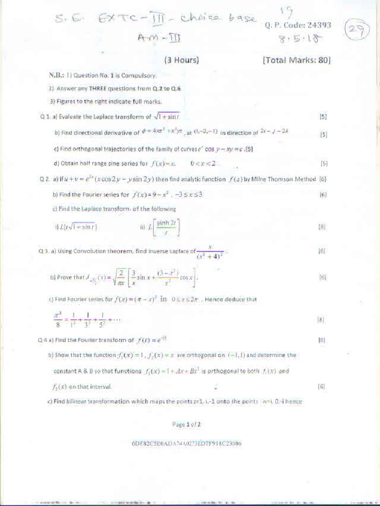 Sem-III Extc Choice Based | PDF