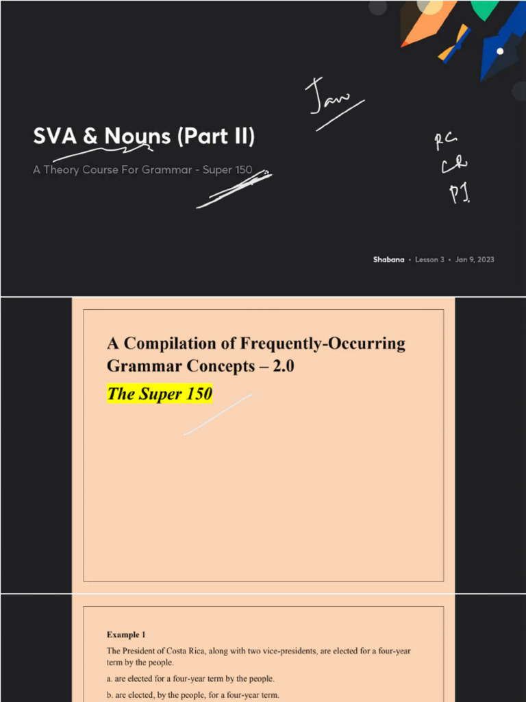 SVA Nouns Part II3 With Anno | PDF
