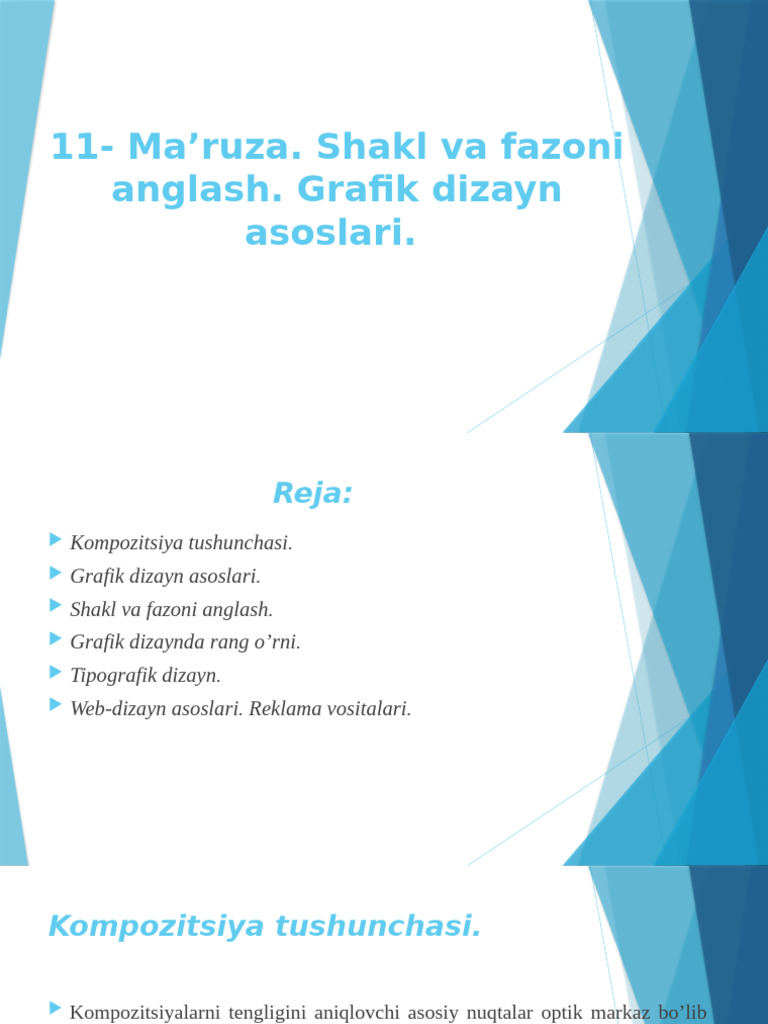 11 - Ma'ruza | PDF