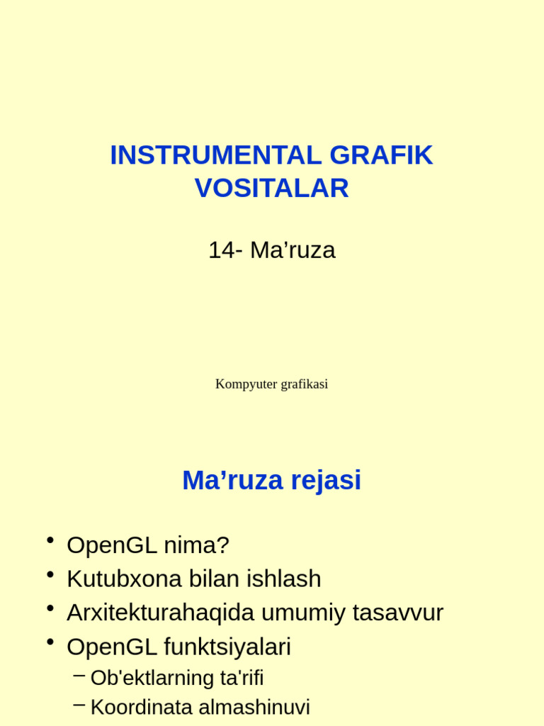 14 Ma'vzu | PDF