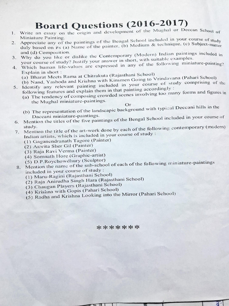 painting class 12 | PDF