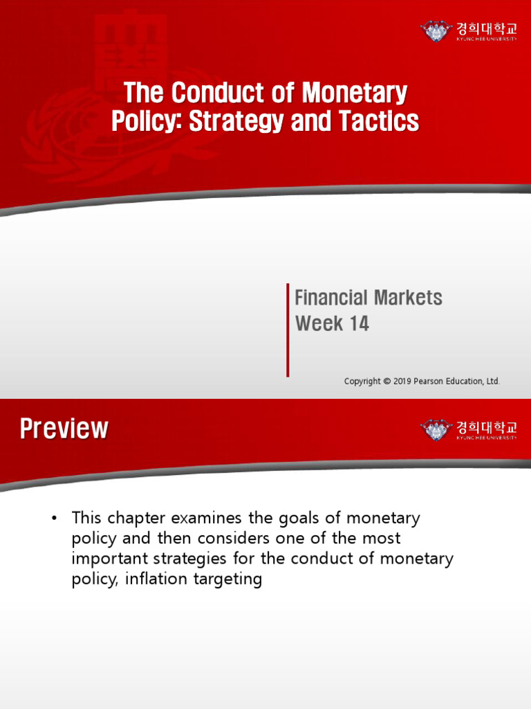 Week 14-2.the Conduct of Monetary Policy - Strategy and Tactics - Amended | PDF | Monetary ...