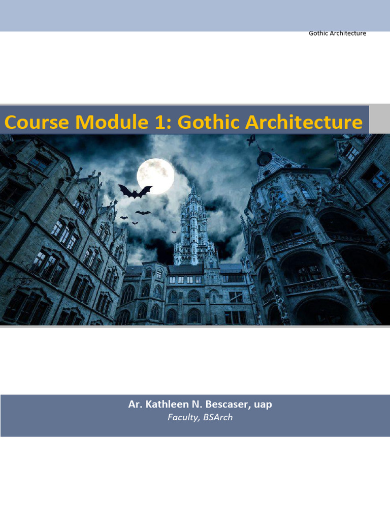 Overview of Gothic Architecture | PDF | Gothic Architecture | Vault ...