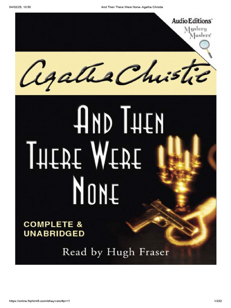 And Then There Were None PDF Download | PDF | British Novels | English ...