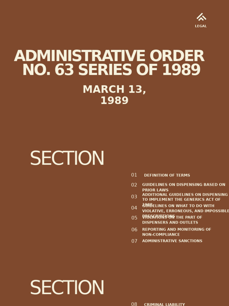 Administrative Order | PDF | Medical Prescription | Prescription Drugs