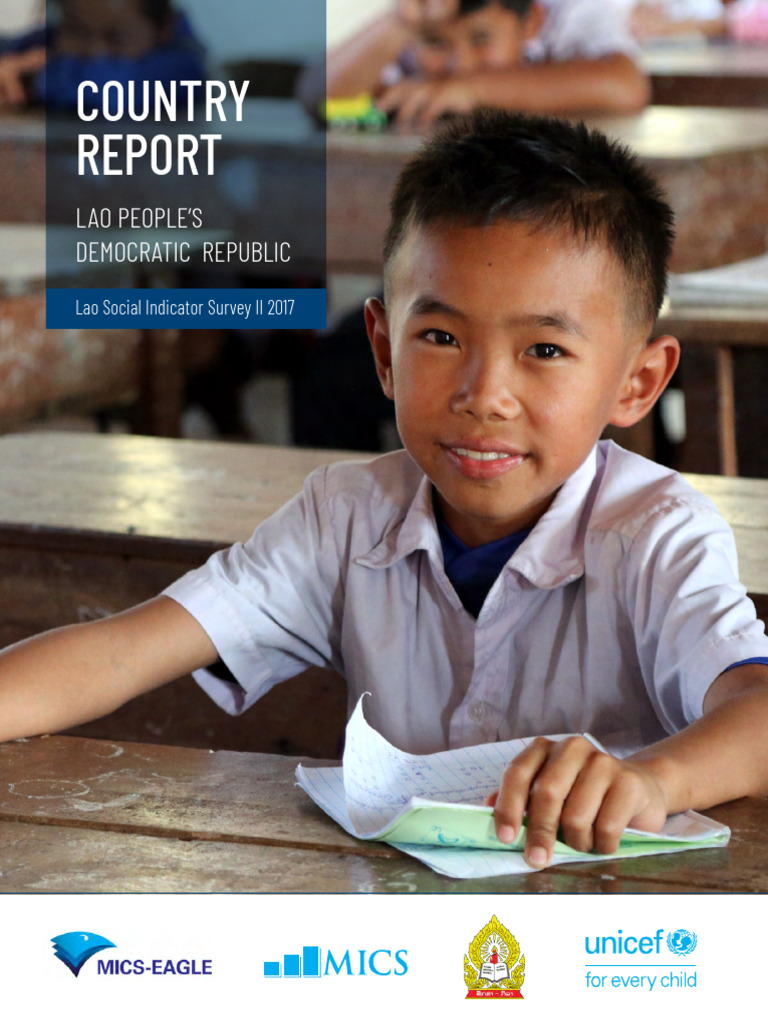 MICS EAGLE Country Report Lao PDR English 2020 | PDF | Literacy | Information And Communications ...