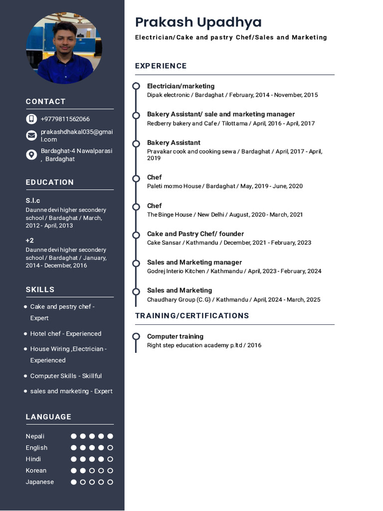Siddhant Dhakal CV | PDF