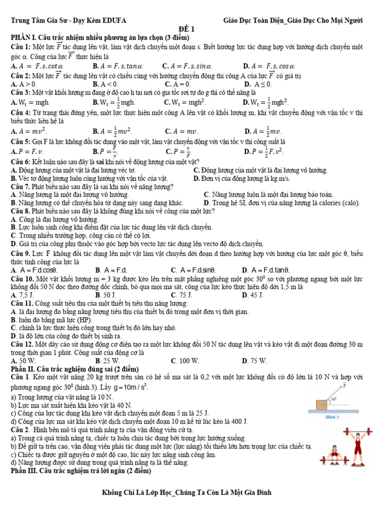 5 đề ôn thi HS | PDF