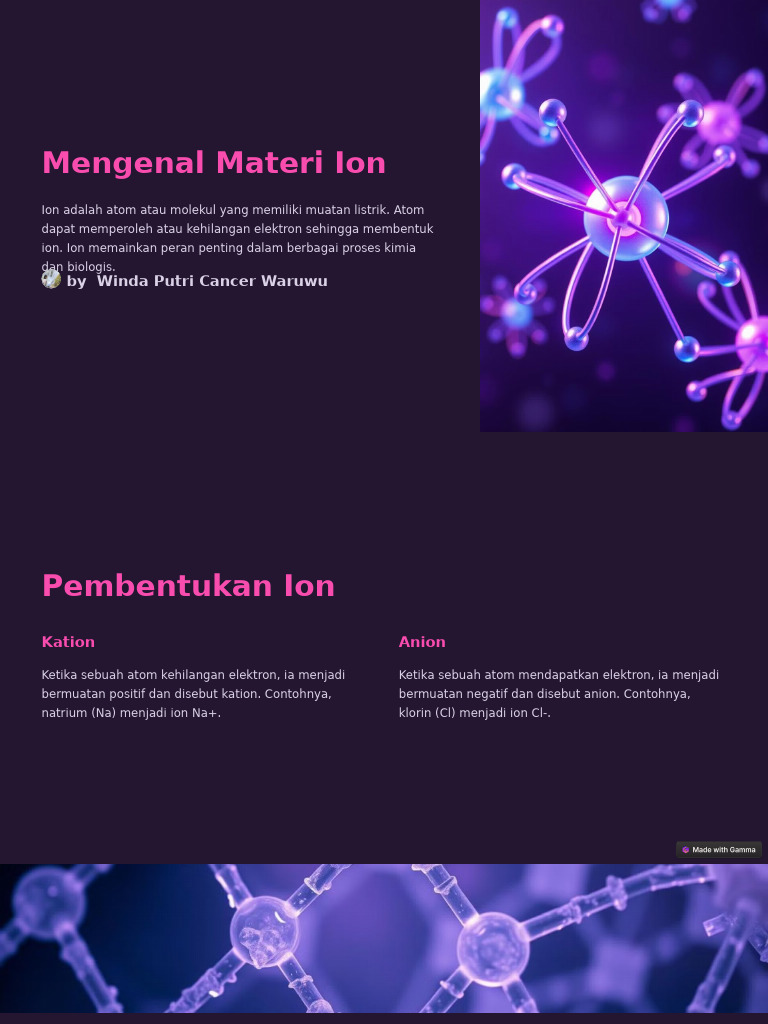 Pengertian dan Jenis Ion dalam Kimia | PDF