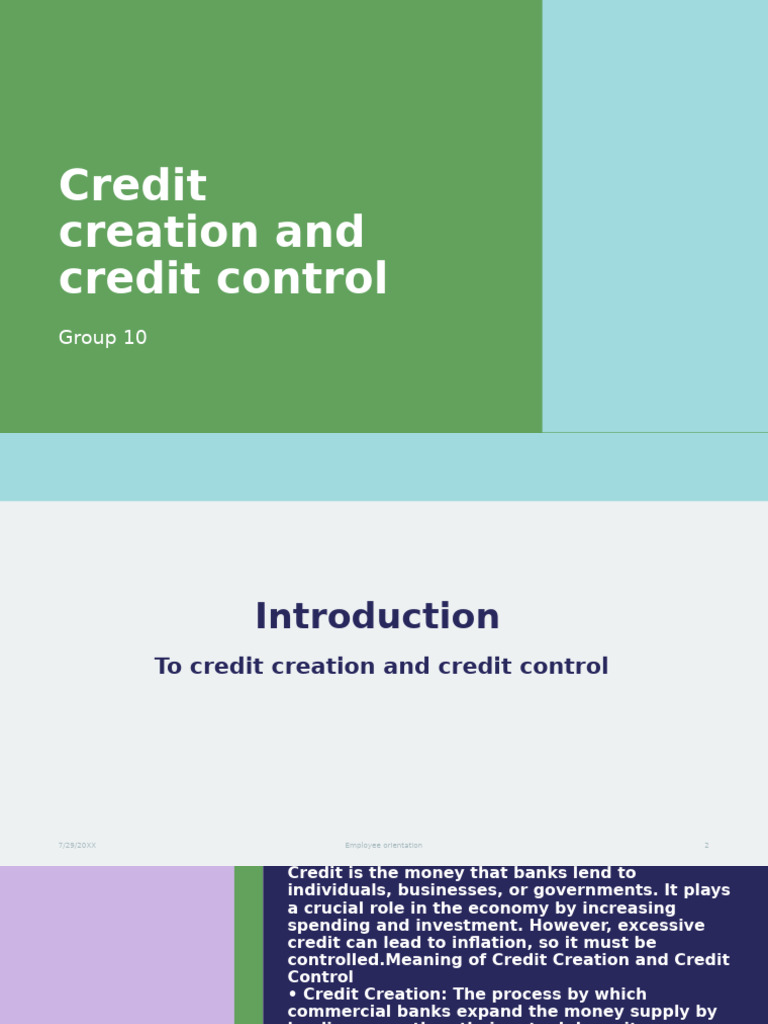 Credit Creation and Credit Control | PDF | Money Creation | Monetary Policy