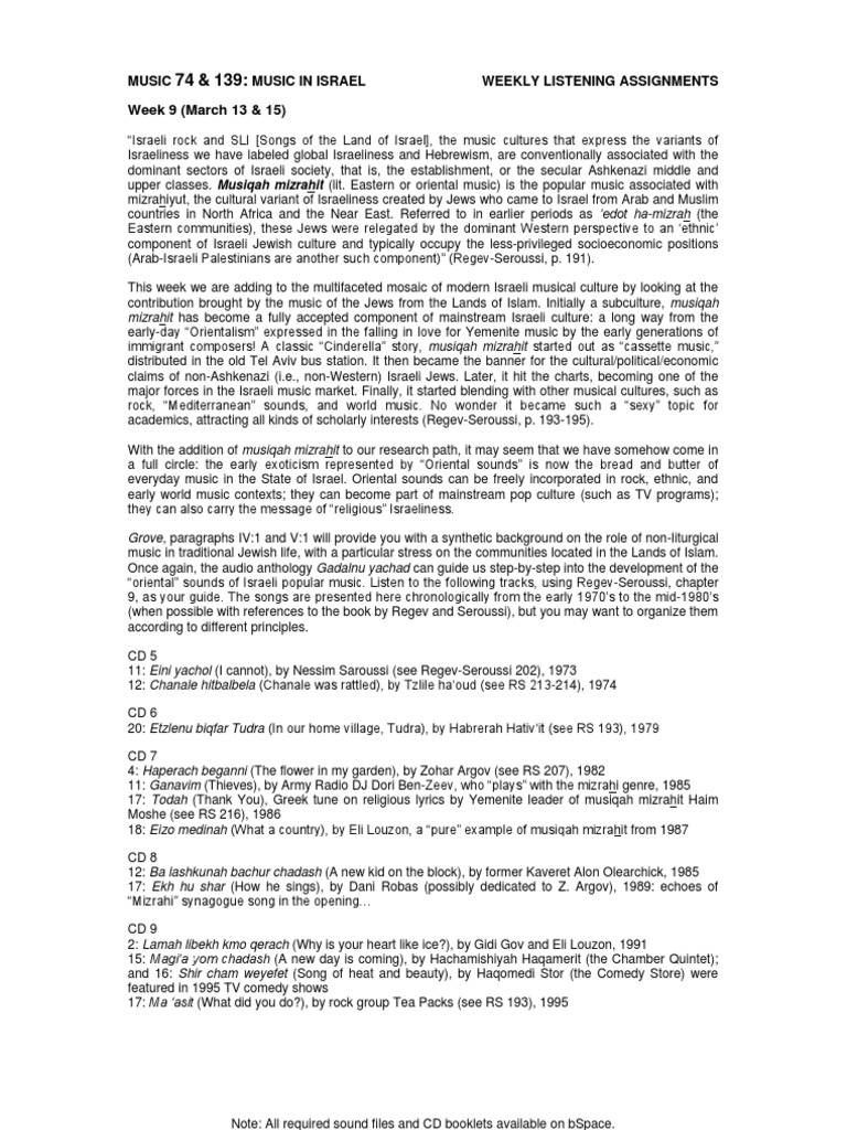 Listening Assignments (Week 9) | PDF