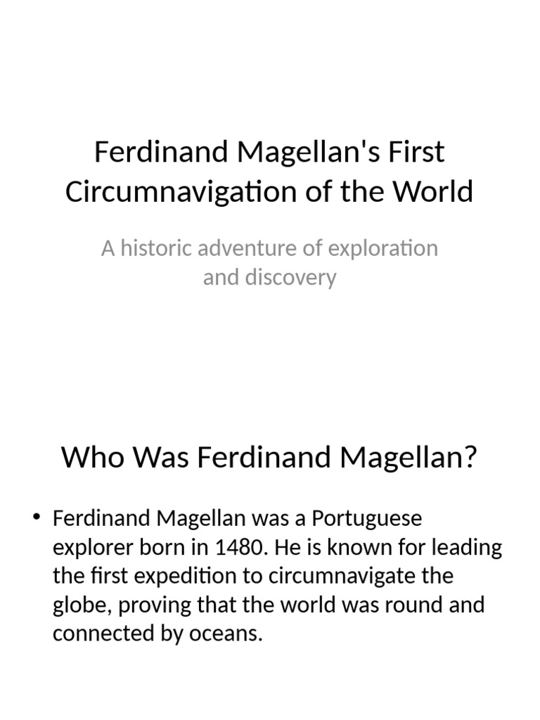 Ferdinand Magellan Circumnavigation | PDF