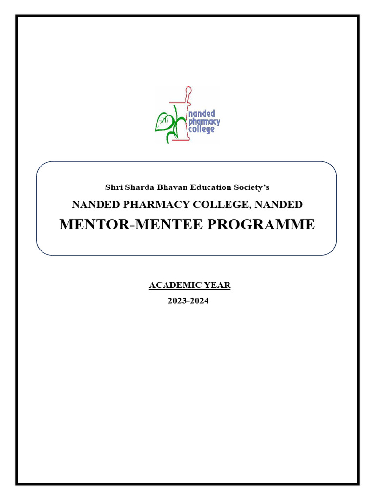 Mentor Mentee System 240306 164359 | PDF | Mentorship | Social Psychology