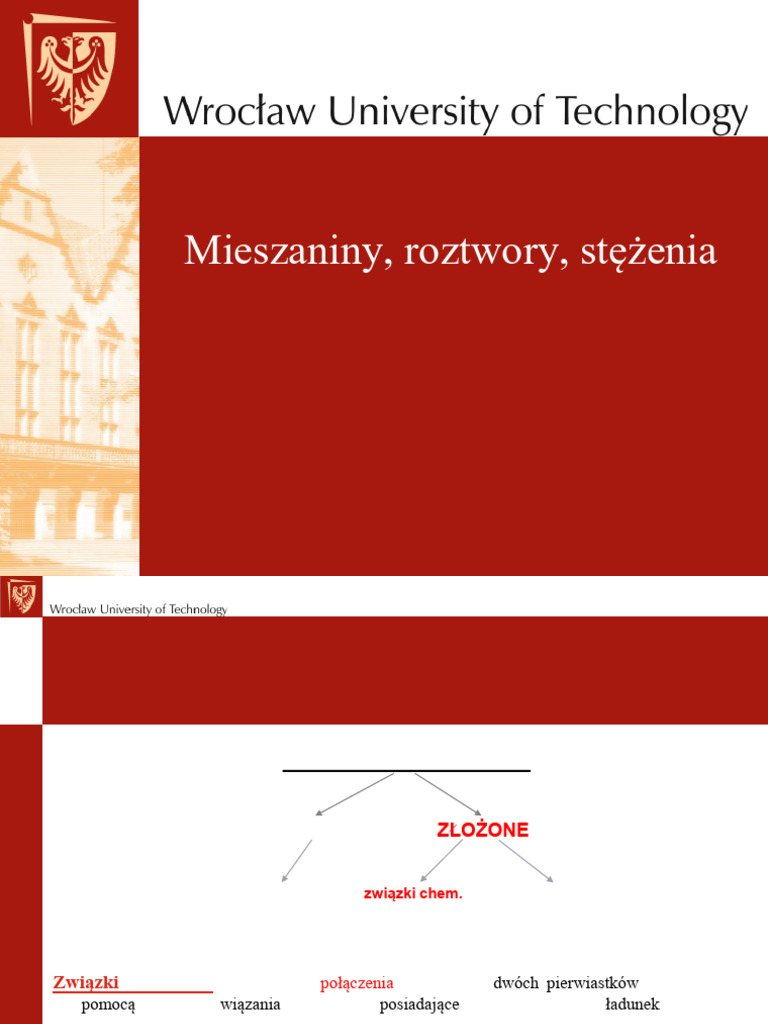 Wyklad 9 Mieszaniny Roztwory | PDF