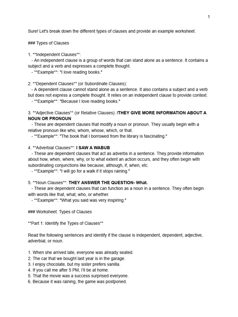 Clauses and Figurative Speech - Grade-7 | PDF | Adverb | Syntax