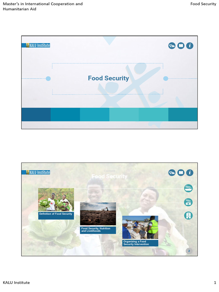 Food Security in Humanitarian Aid | PDF | Food Security | Malnutrition