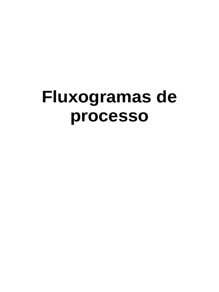Fluxogramas de Processo | PDF