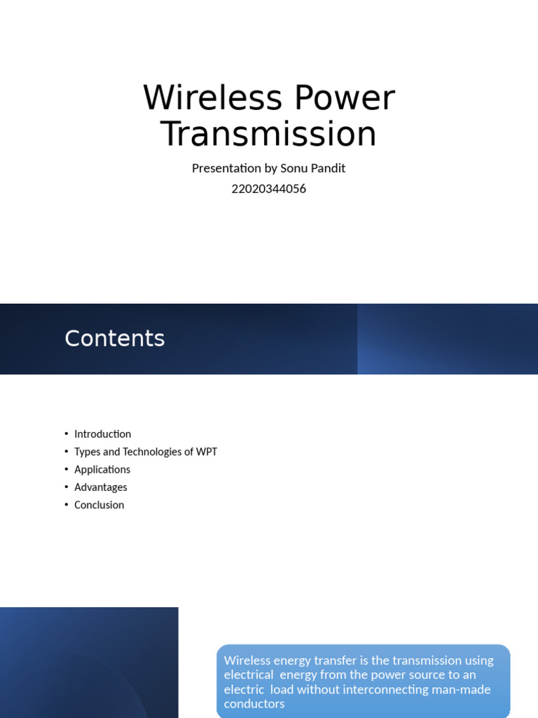 Wireless Power Generation - 4056 | PDF