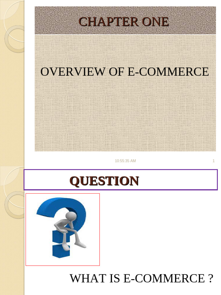 Ecommerce - Ch1.Ppt New 2024 | PDF | Electronic Data Interchange | E Commerce