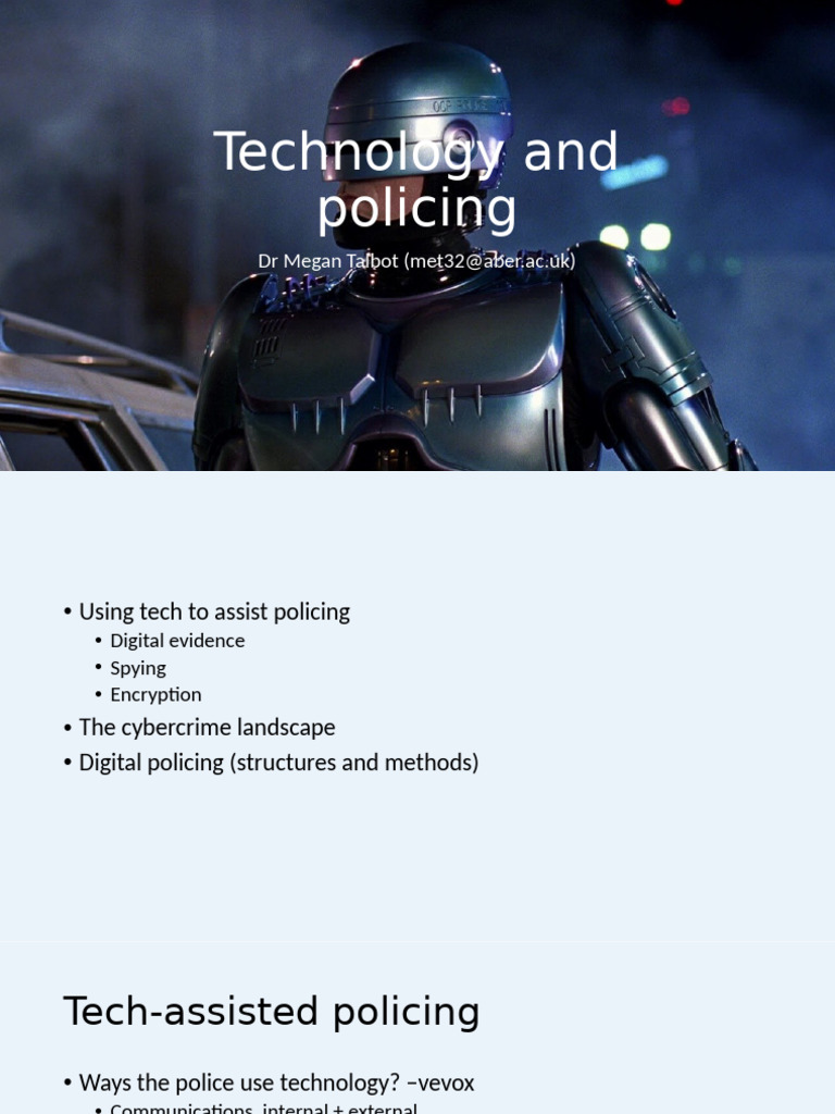 Technology and Policing | PDF | Cybercrime | Surveillance